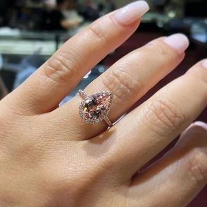 Jewelry | Elegant Rose Gold Tear Drop Ring | Poshmark